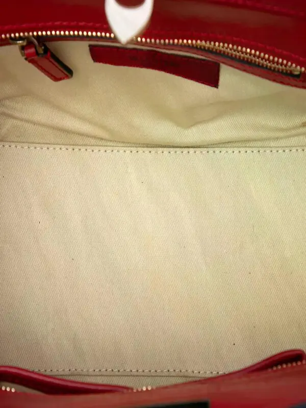 Valentino Garavani Rockstud Leather Satchel - Red