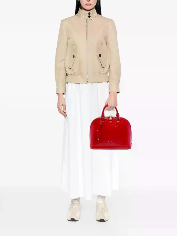 LOUIS VUITTON 2014 Monogram Vernis Alma Pm Handbag - Red