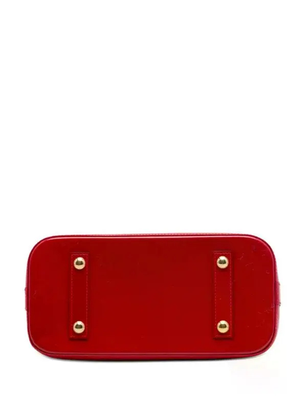 LOUIS VUITTON 2014 Monogram Vernis Alma Pm Handbag - Red
