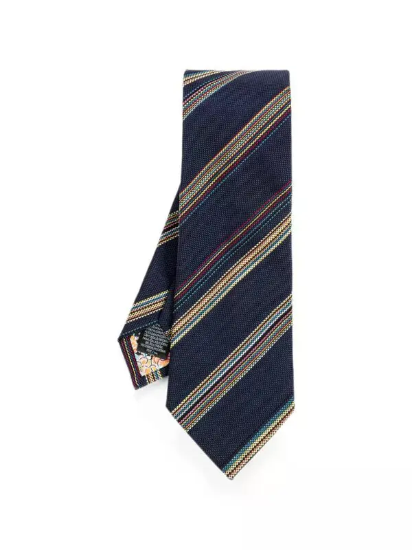 Paul Smith Artist Stripe Silk Tie