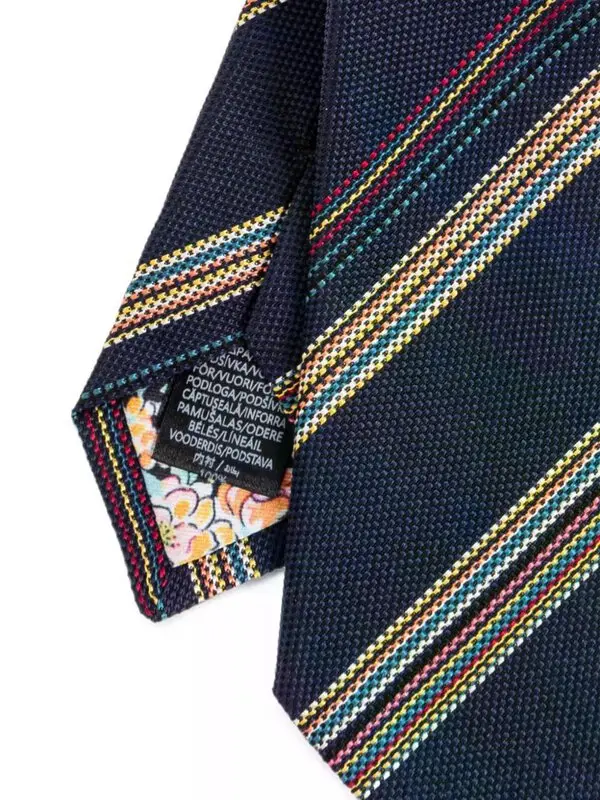 Paul Smith Artist Stripe Silk Tie