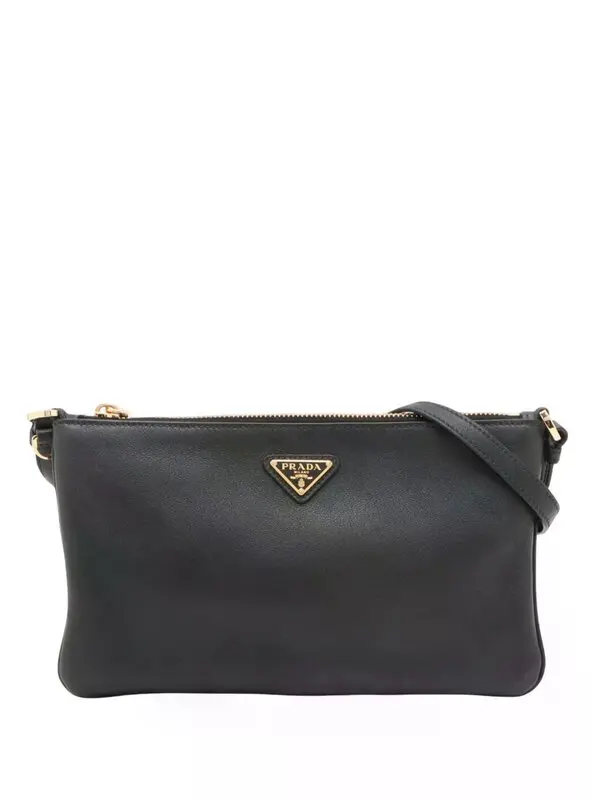 Prada 2013-2026 Leather Crossbody Bag - Black