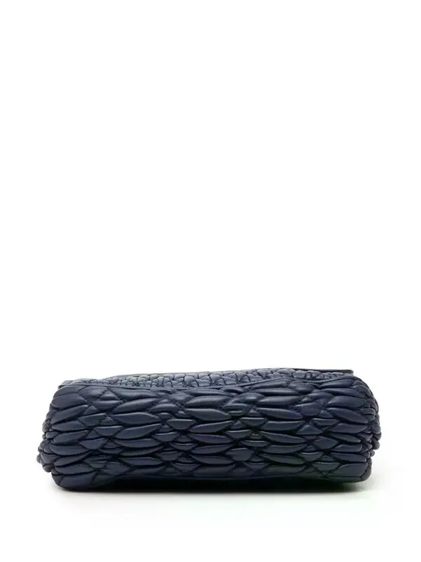 Miu Miu 2010-2026 Matelasse Nappa Crystal Frame Flap Satchel