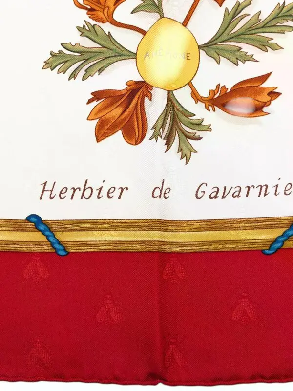 Hermès 1990-2000 Herbier De Gavarnie Silk Scarf 90 Scarves