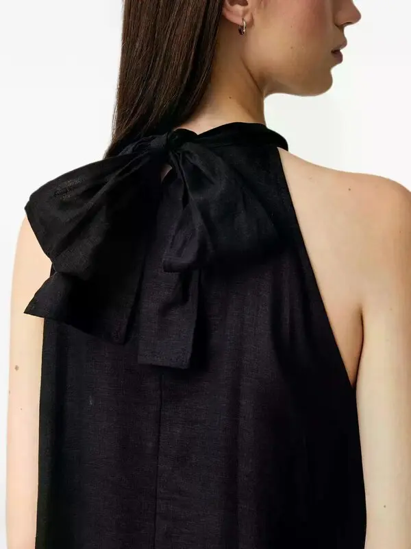 VICOLO Halterneck Tiered Maxi Dress