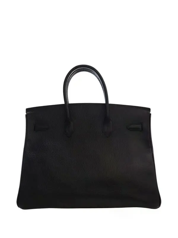 Hermès 1997 Togo Birkin Retourne 35 Handbag - Black