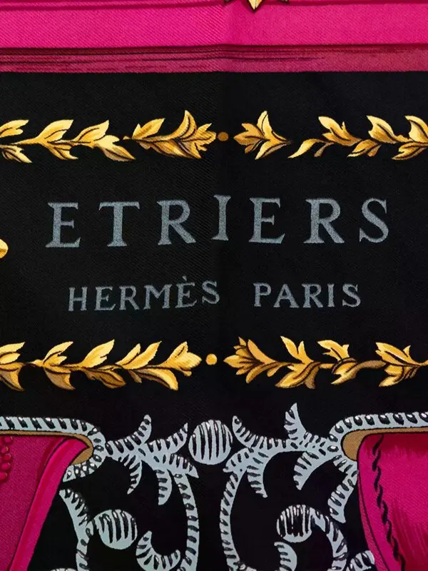 Hermès 1990-2014 Etriers Silk Scarf 90 Scarves