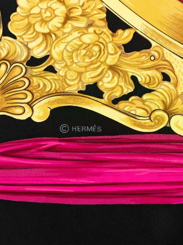 Hermès 1990-2014 Etriers Silk Scarf 90 Scarves