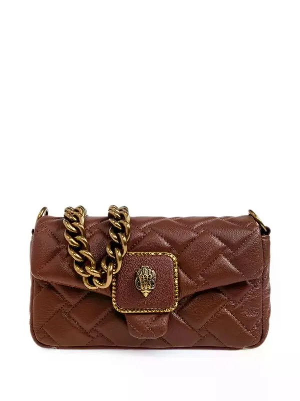 Kurt Geiger Mini Pimlico Quilted Leather Shoulder Bag - Brown