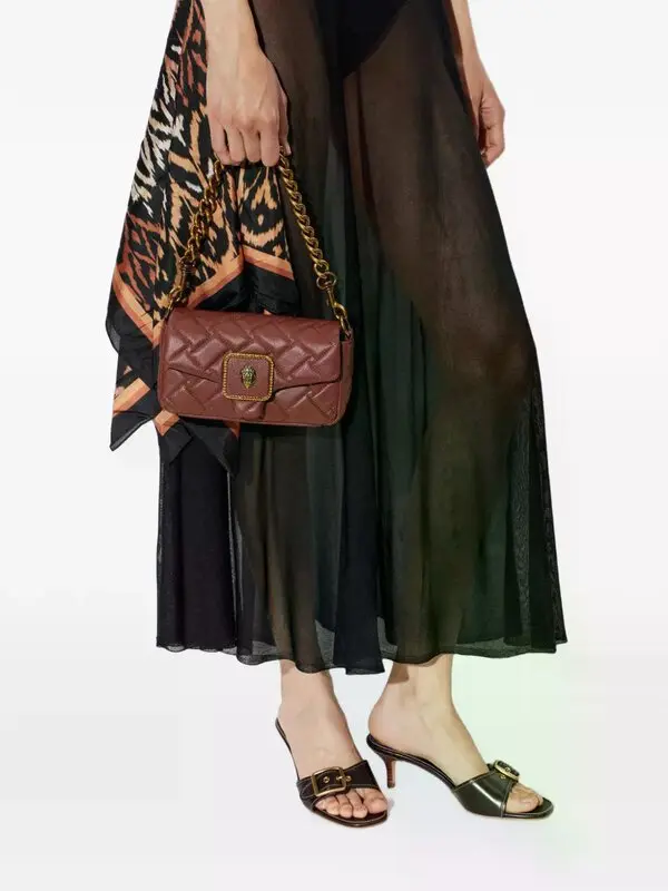 Kurt Geiger Mini Pimlico Quilted Leather Shoulder Bag - Brown
