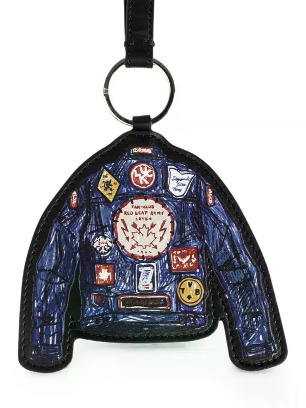 Dsquared2 Jacket-patch Leather Keyring
