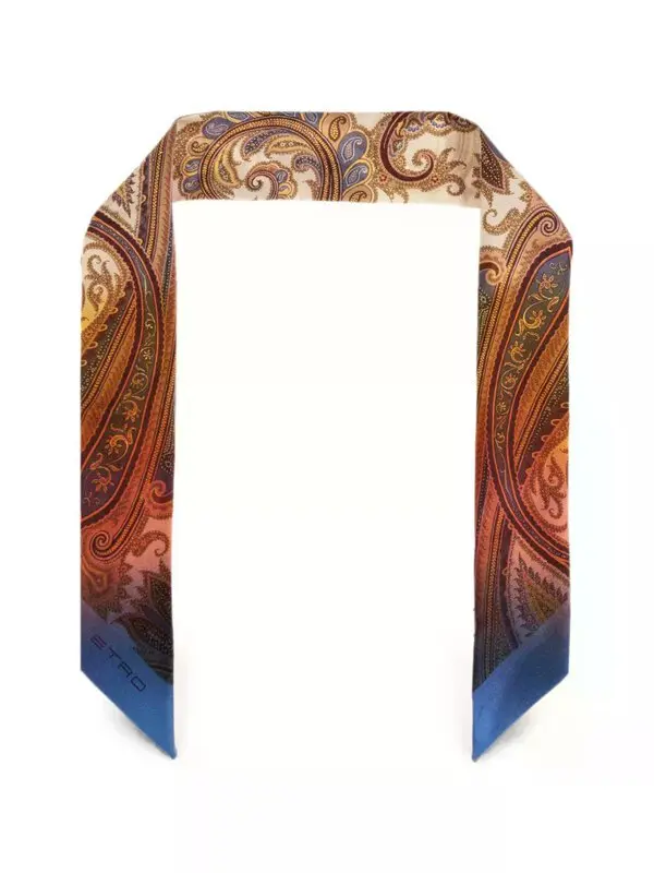 Etro Paisley-print Silk Scarf