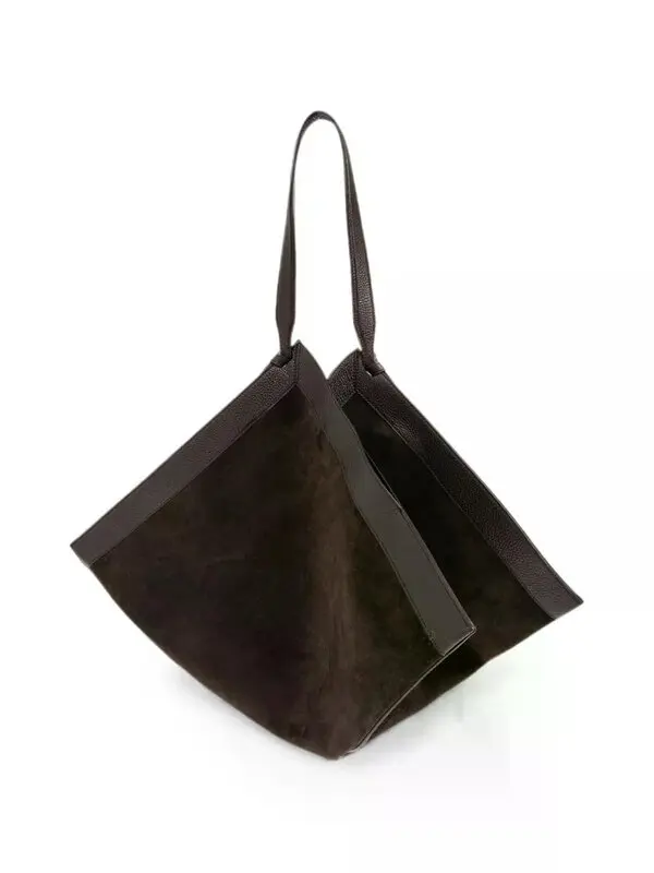 Yuzefi Large Wonton Leather Tote Bag - Brown