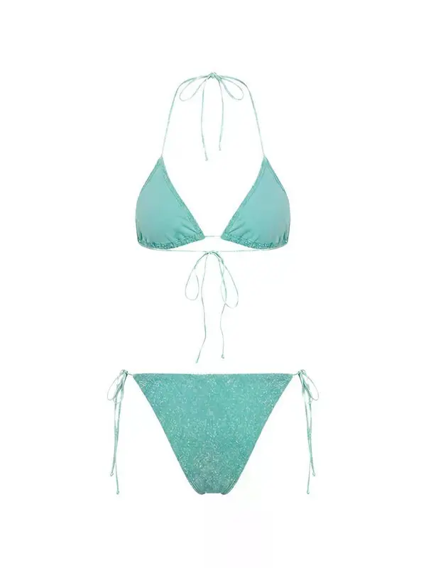 Oseree Lurex Tie-fastening Bikini