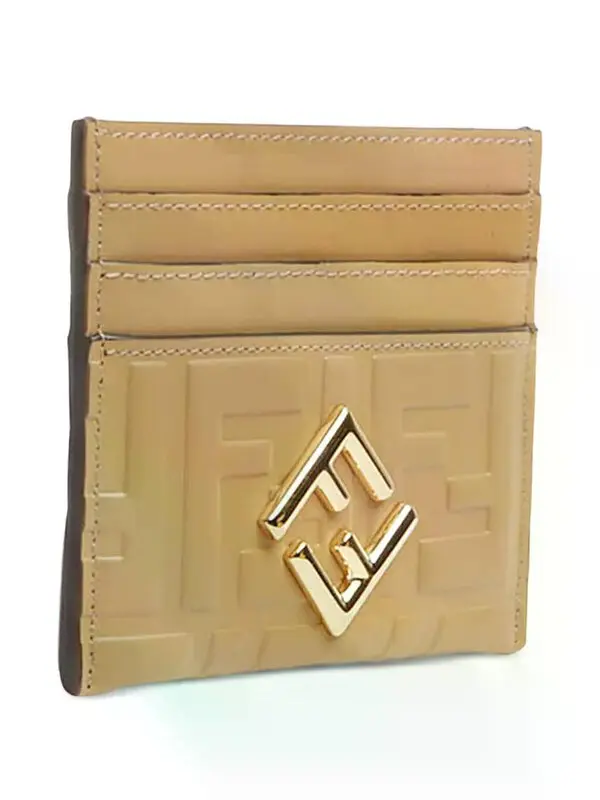 Fendi Ff Diamonds Leather Cardholder