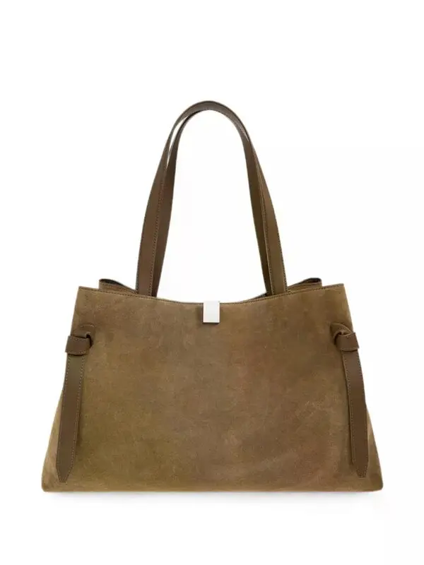 Yuzefi Gyoza Suede Tote Bag - Brown