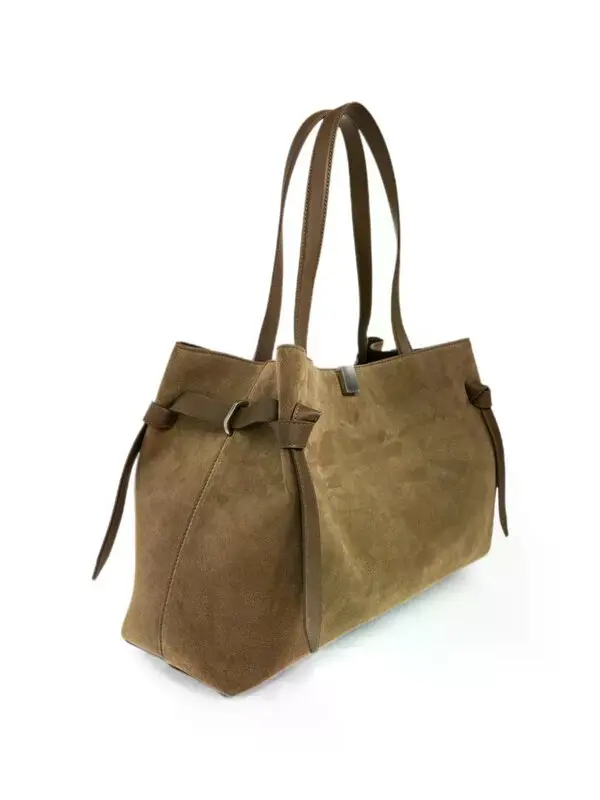 Yuzefi Gyoza Suede Tote Bag - Brown