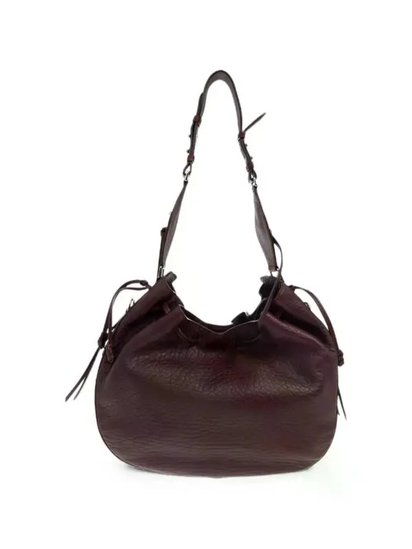 Isabel Marant Étoile Bolton Hobo Pebbled Leather Shoulder Bag - Red
