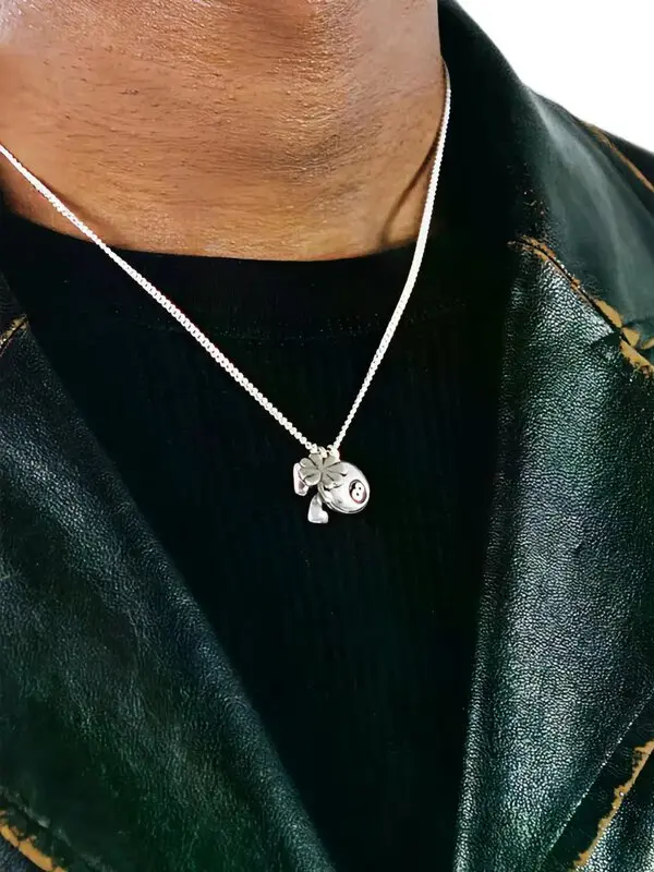 TWOJEYS Charm-detail Sterling Necklace - Silver