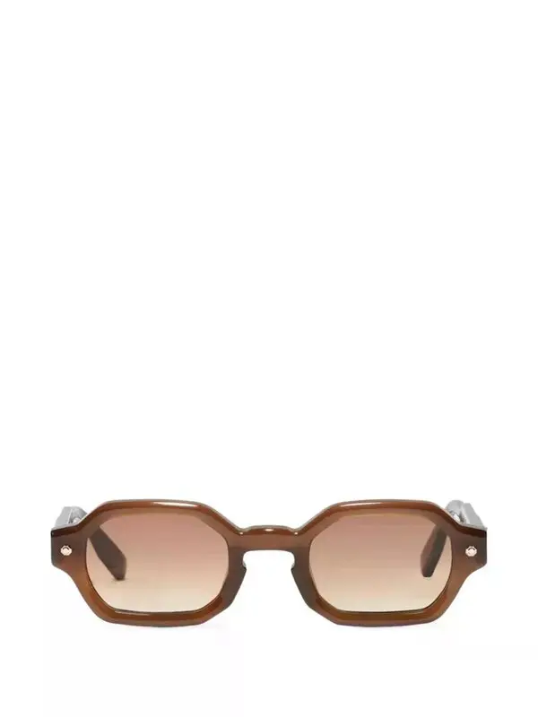 JOHN DALIA Project 05 Geometric-frame Sunglasses - Brown