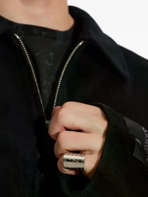 MAISON MARGIELA Souvenir Logo-engraved Wide Ring
