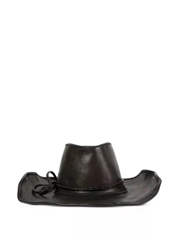 ANN DEMEULEMEESTER Grained-leather Cowboy Hat
