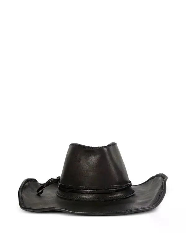 ANN DEMEULEMEESTER Grained-leather Cowboy Hat