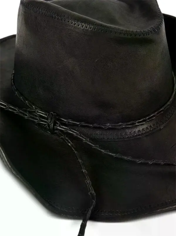 ANN DEMEULEMEESTER Grained-leather Cowboy Hat
