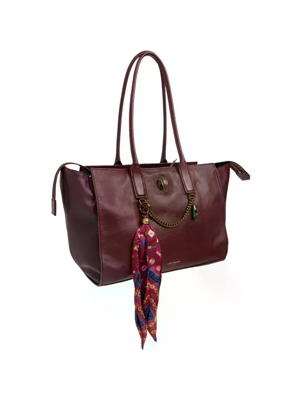 Kurt Geiger Sloane Shopper Leather Tote Bag - Red