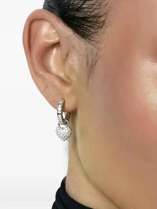 VELORA VIE Vault Of Venus Pavé-heart Earrings