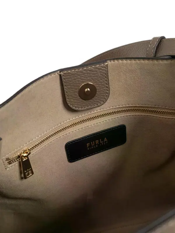 Furla Nuvola Grained Leather Tote Bag