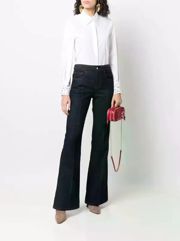 Chloé Pointelle Collar Button-up Shirt