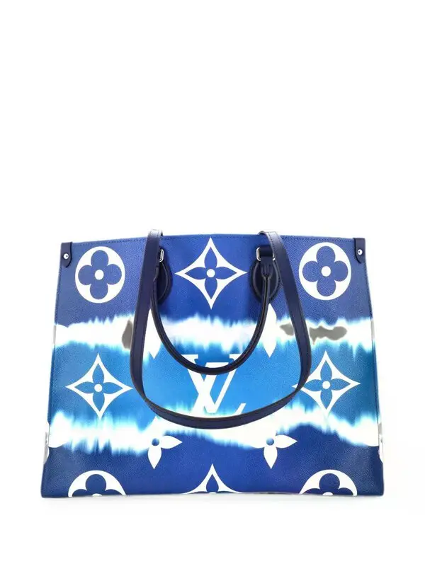 LOUIS VUITTON Onthego Limited Edition Escale Monogram Giant Gm Tote Bag - Blue
