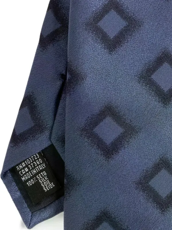 Giorgio Armani Geometric-print Tie