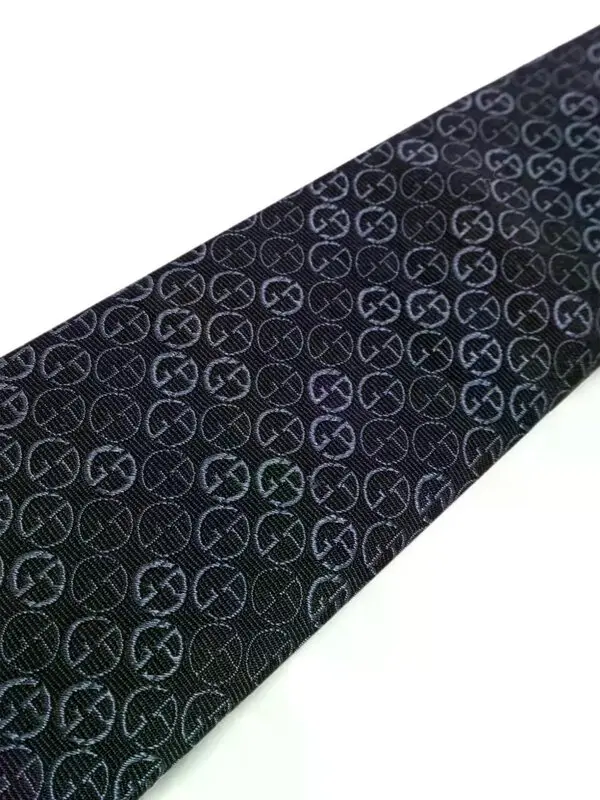 Giorgio Armani Logo-pattern Silk Tie