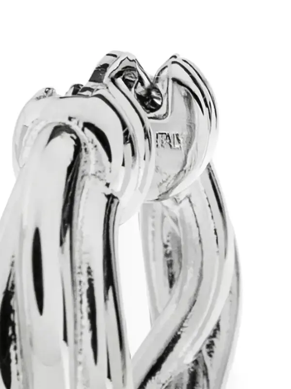 JIL SANDER Twisted Hoop Earring