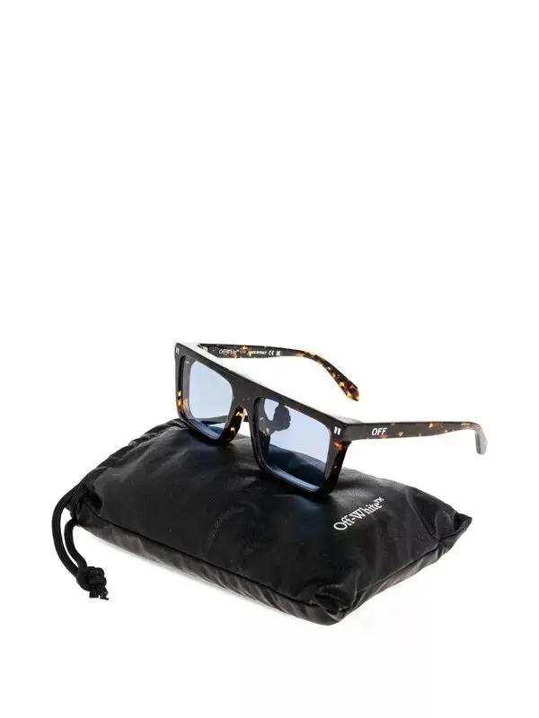 Off-White Tortoiseshell-effect Square-frame Sunglasses