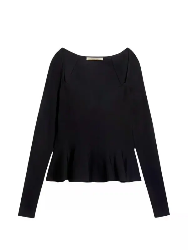 Vanessa Bruno Square-neck Ruffled Top