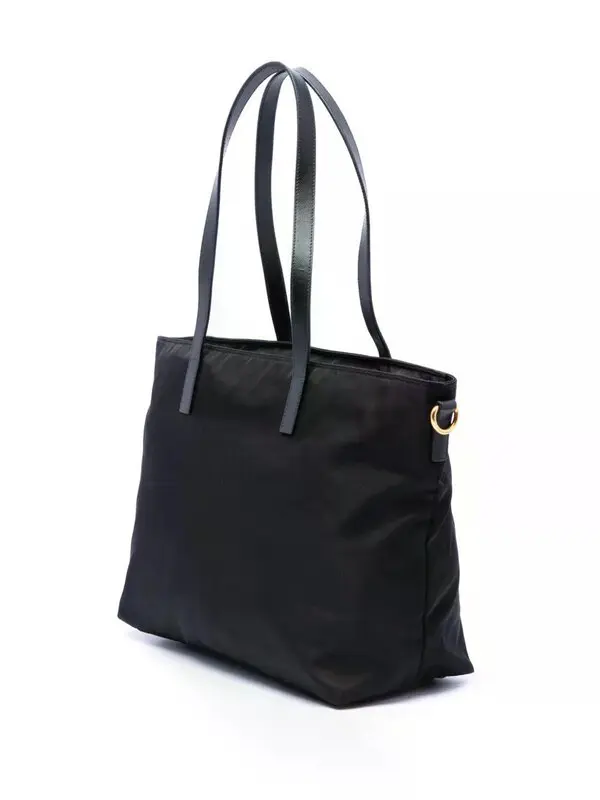 Prada Saffiano Trimmed Tessuto Satchel