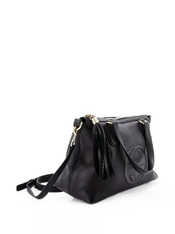 Gucci Soho Convertible Top Handle Bag Leather Small Satchel