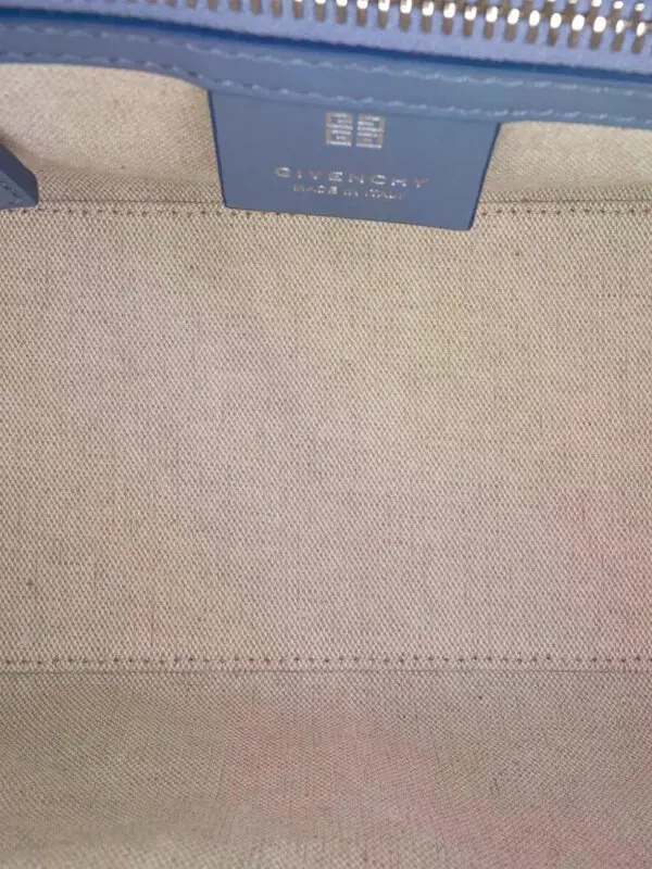 Givenchy 2024 Mini Denim Antigona Lock Bag Satchel