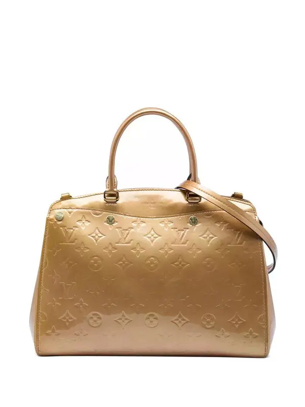 LOUIS VUITTON 2015 Monogram Vernis Brea Mm Satchel