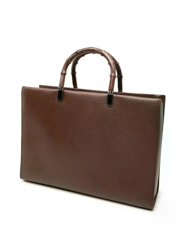 Gucci Calfskin Bamboo Satchel