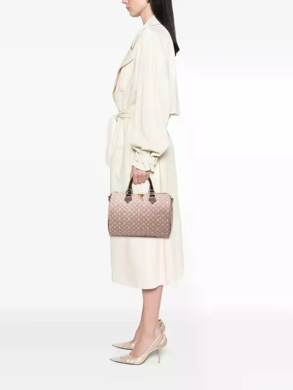 LOUIS VUITTON 2012 Monogram Idylle Speedy Bandouliere 30 Satchel - Brown