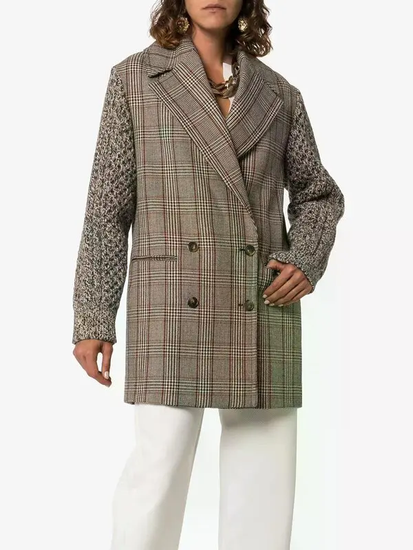 Stella McCartney Double-breasted Checked Coat