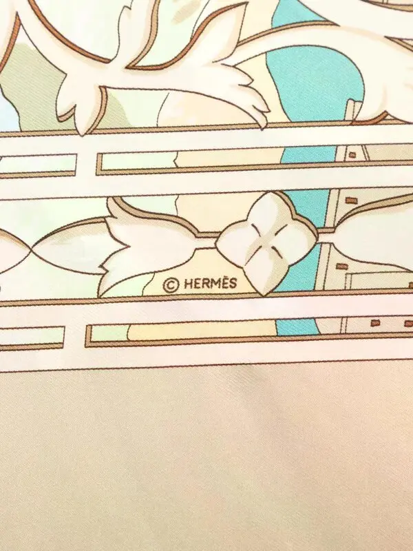 Hermès 2000-2026 Le Fleuve Sacre Silk Scarf 90 Scarves