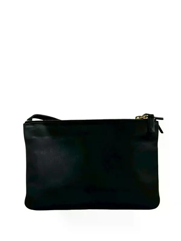 Celine Lambskin Trio Crossbody Bag - Black