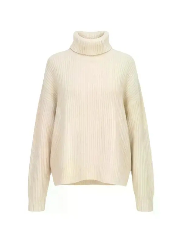 Isaia Ribbed-knit Roll-neck Sweater - Neutrals