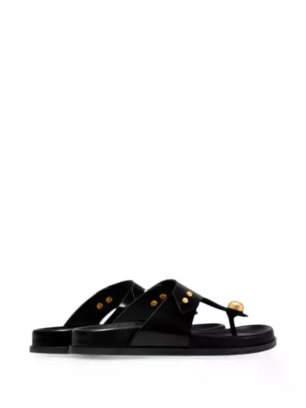 VANDA NOVAK Diuna Stud-embellished Sandals - Black