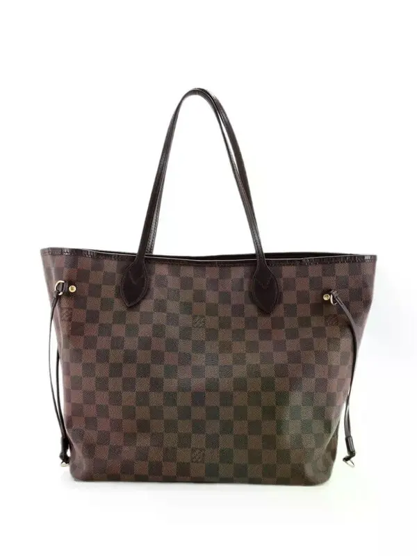 LOUIS VUITTON Neverfull Damier Mm Tote Bag - Brown